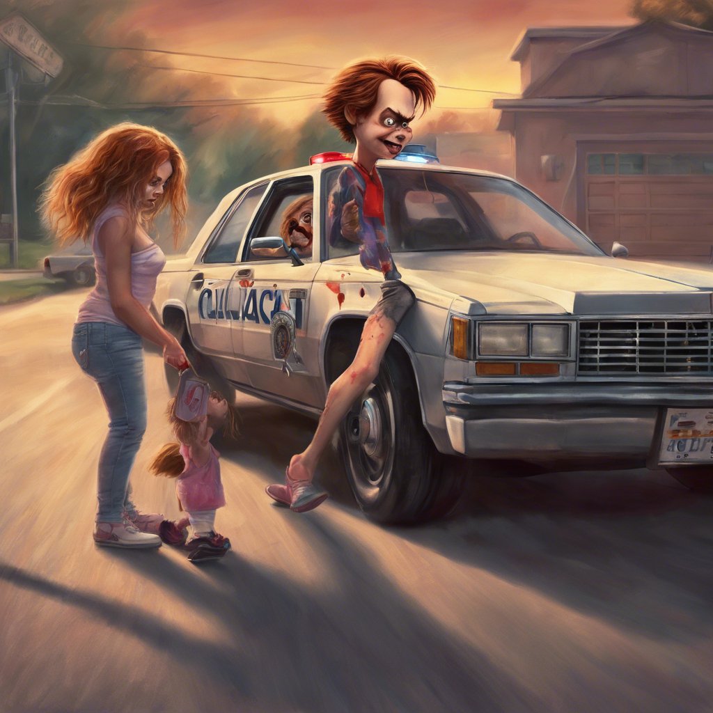 Chucky spanks his daughter Glenda for | Fanart