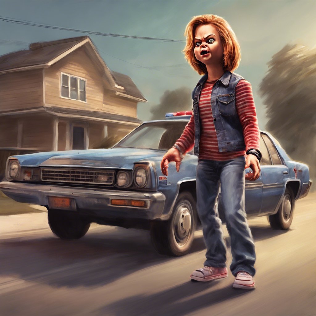 Chucky spanks his daughter Glenda for | Fanart