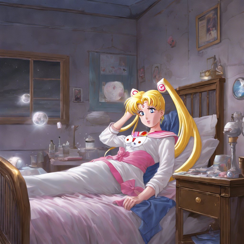 Sailor Moon: Usagi’s Terrible Illness Fanart