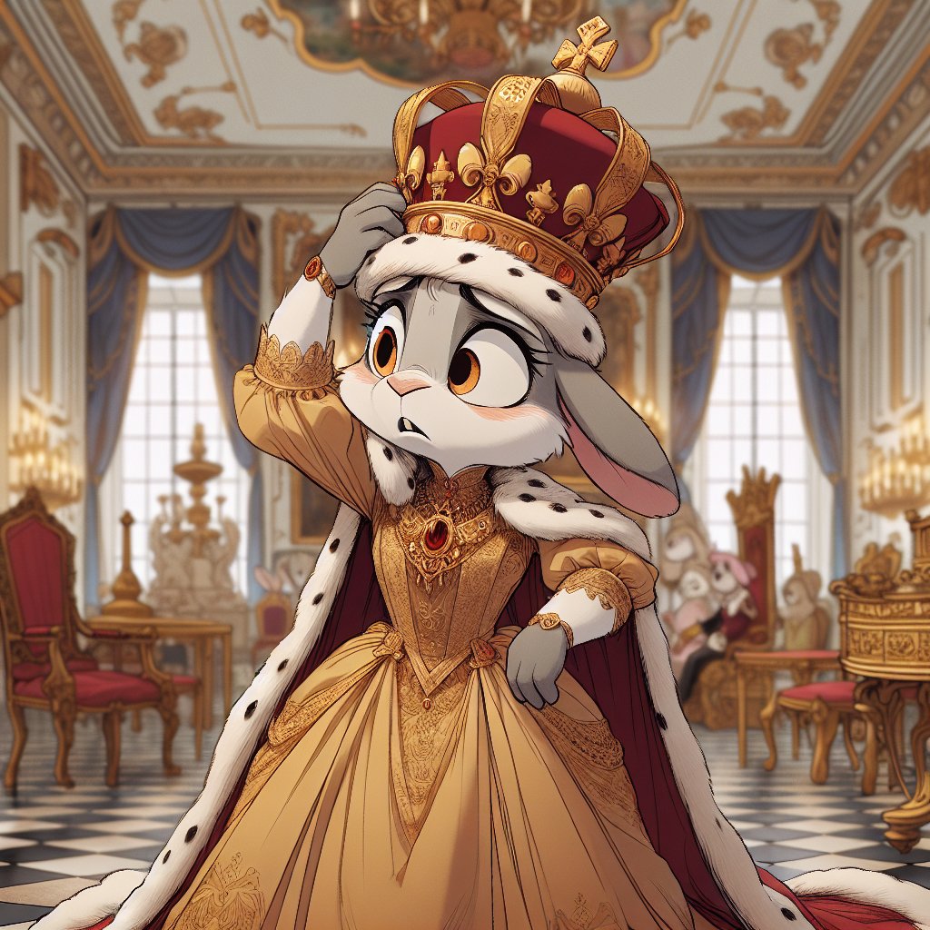 An animated style anthropomorphic rabbit is Fanart