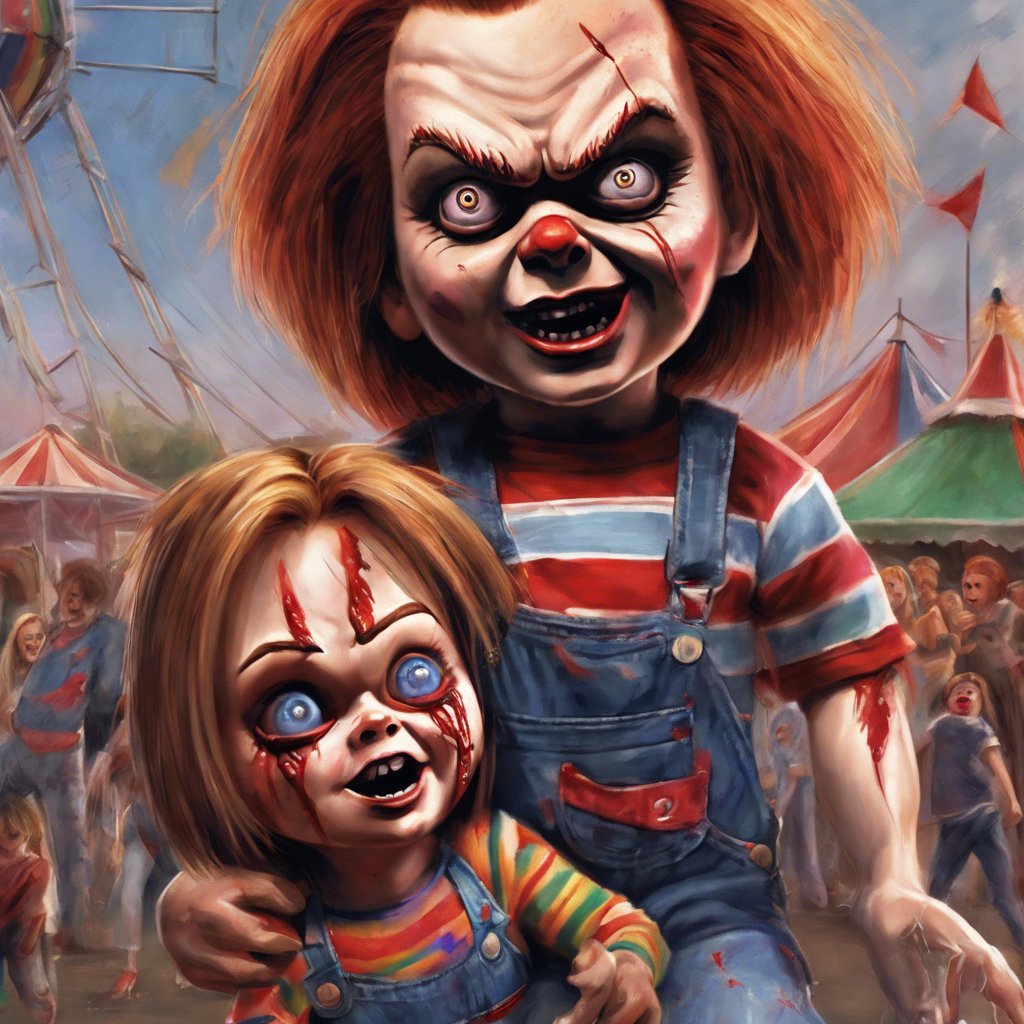 Chucky has makeup on him Chucky’s Fanart