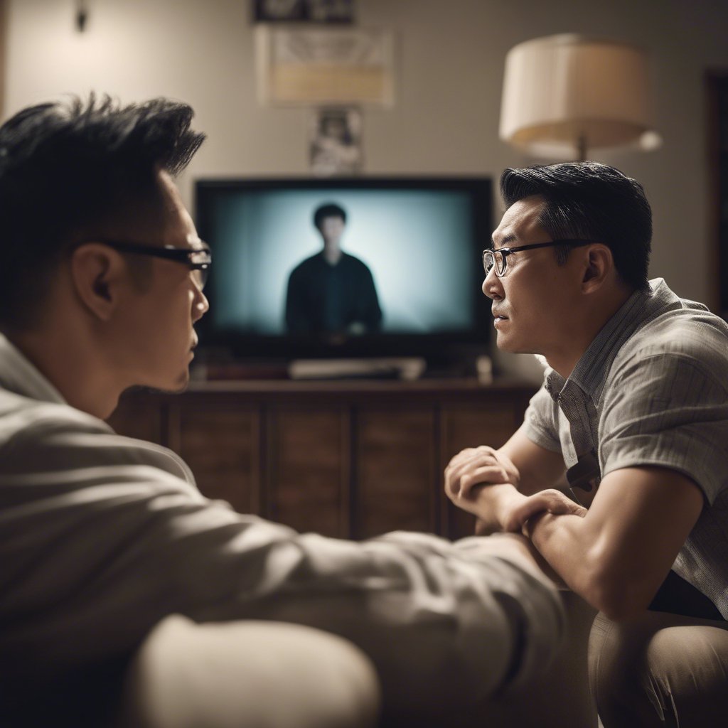 Ray Fang Shin watching movies with Fanart