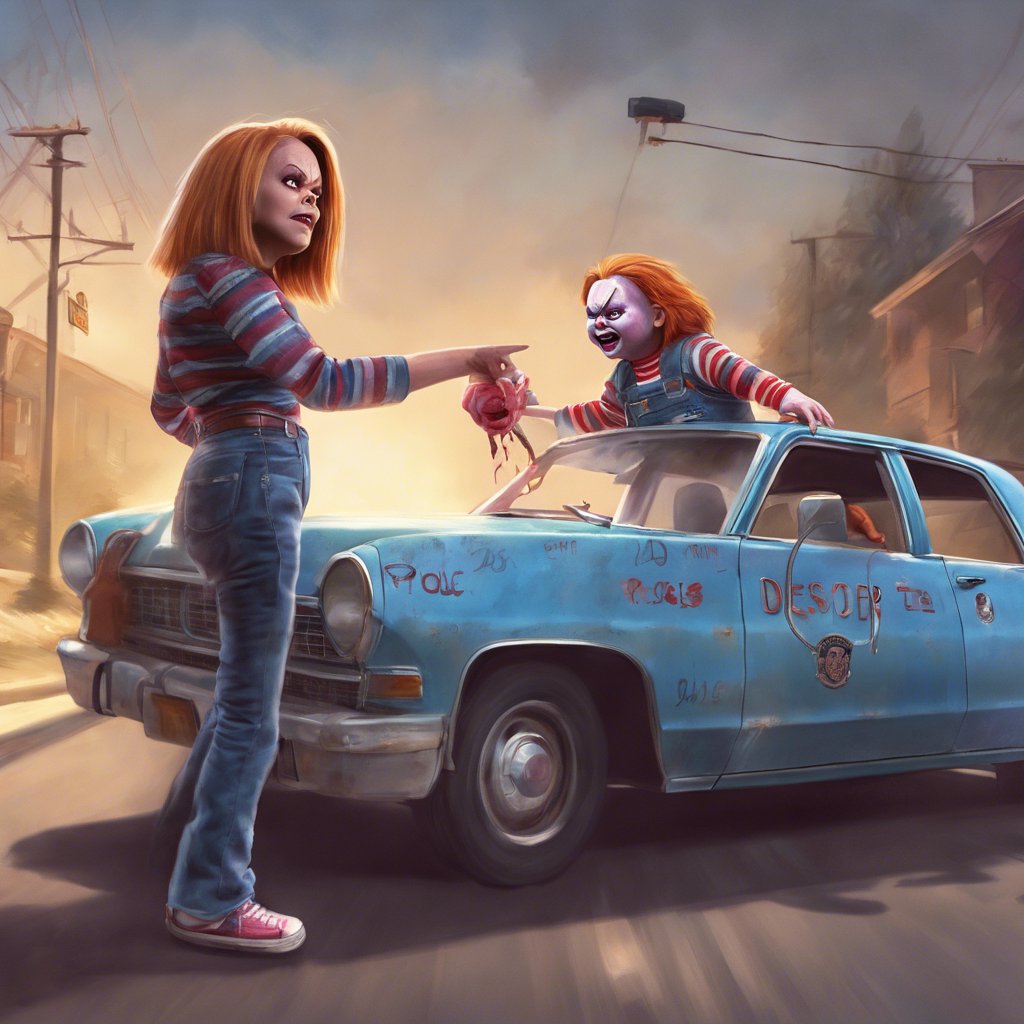 Chucky spanks his daughter Glenda for | Fanart