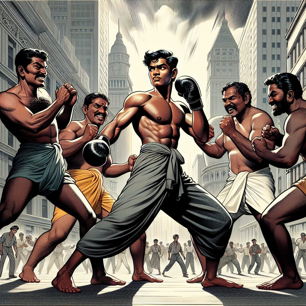 South Indian Film Hero Fighting With Fanart south-indian-film-hero-fighting-with-fanart