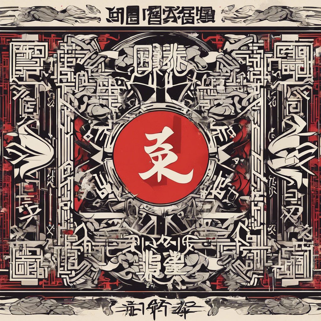 Japanese dojo, graffiti Fanart