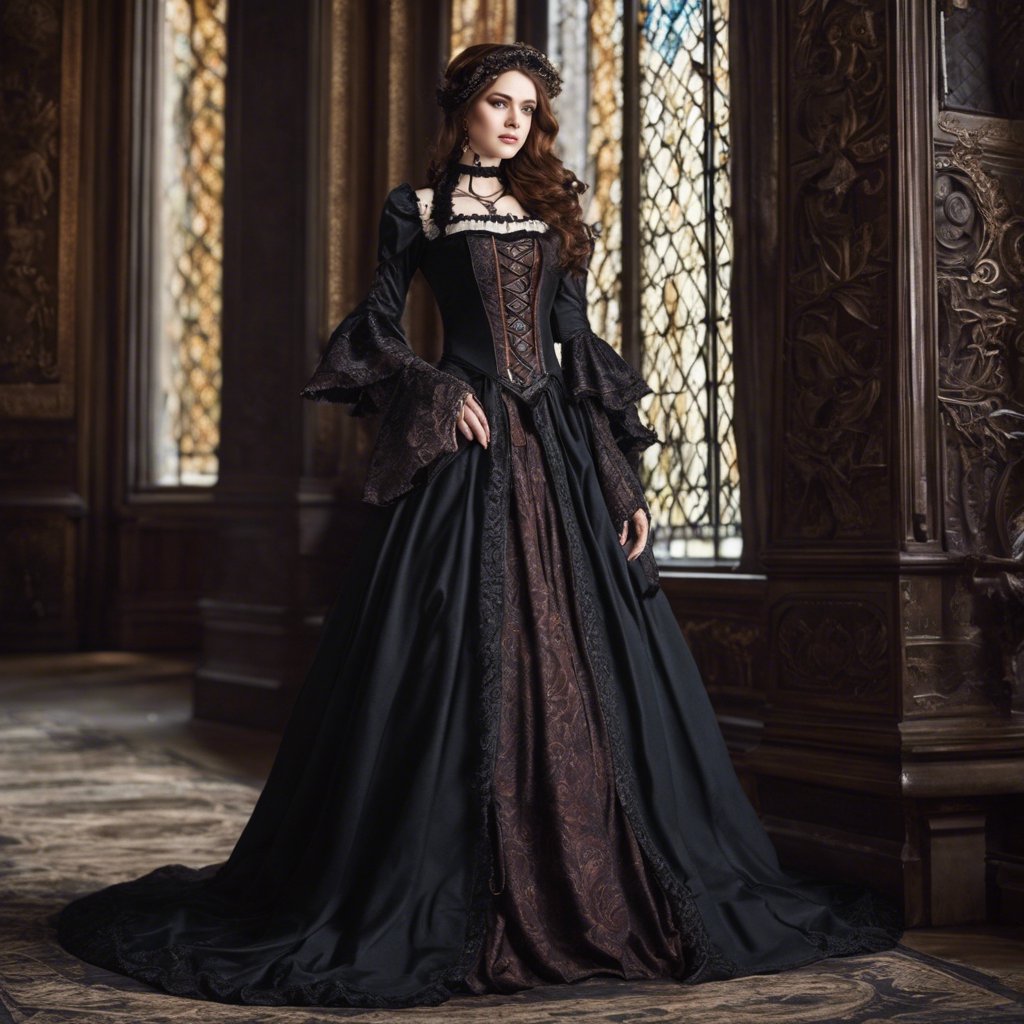 Gothic outfit with dark colors and | Fanart