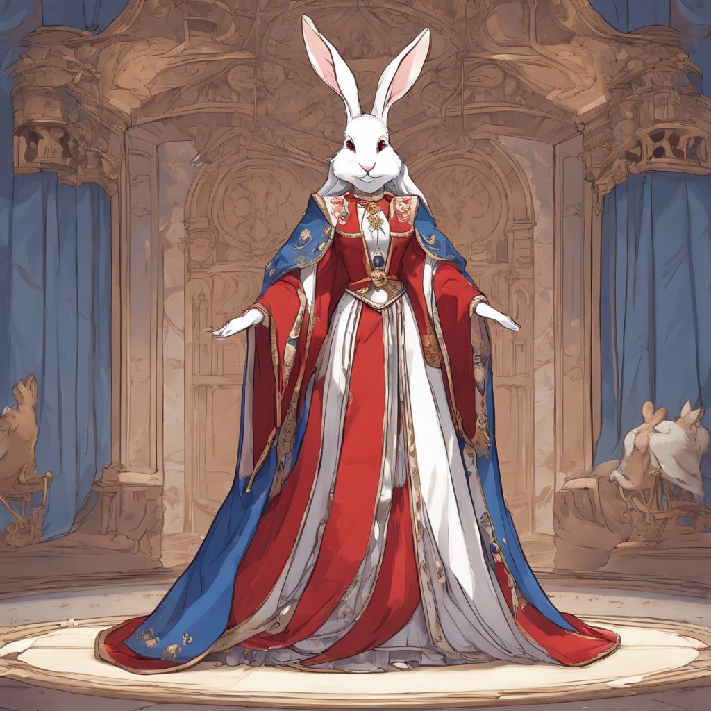 A female rabbit dressed in a | Fanart