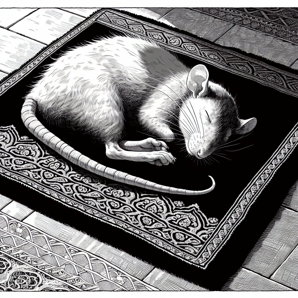 A rat sleeping on an Indian | Fanart