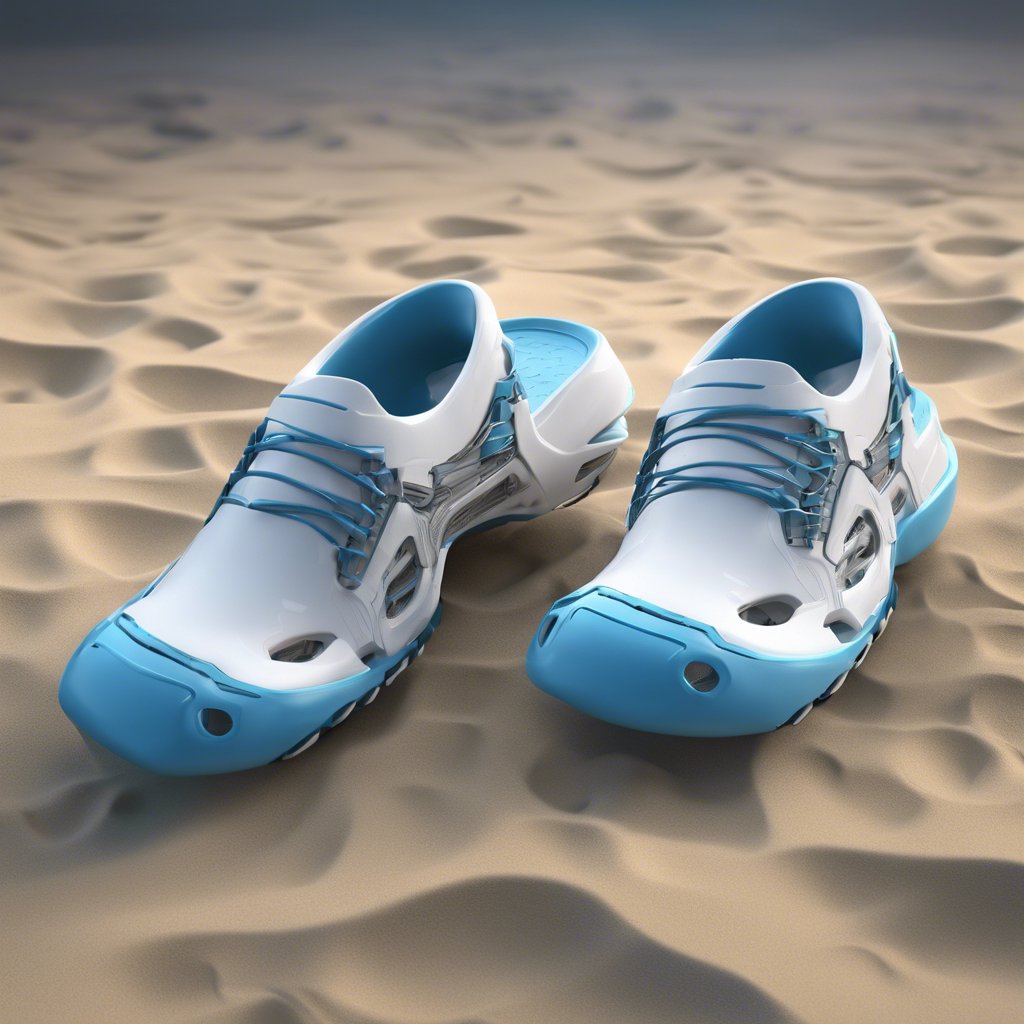 Futuristic beach slippers | Fanart