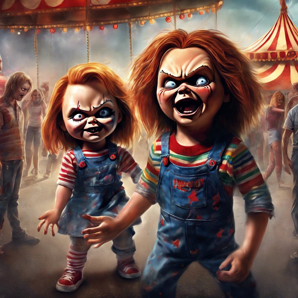 Chucky has makeup on him Chucky’s Fanart