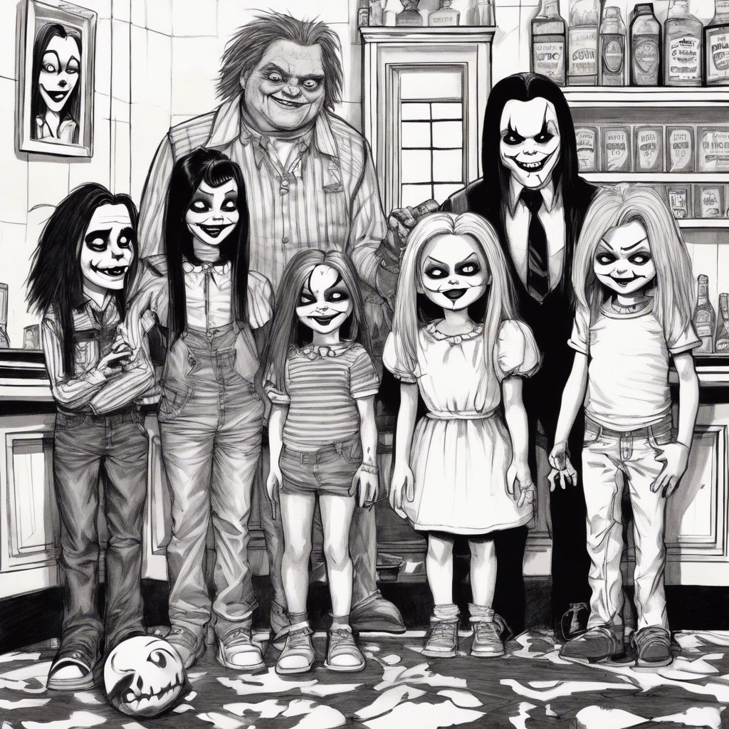 Chucky and Tiffany’s twin children Glen Fanart