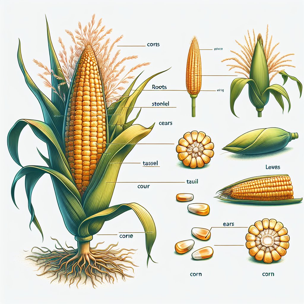 create an educational image for corn Fanart
