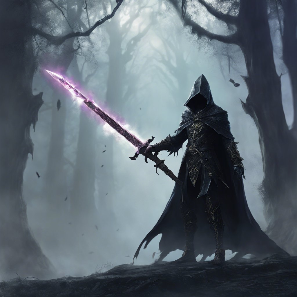 Dark magic shadow phantom great sword Fanart
