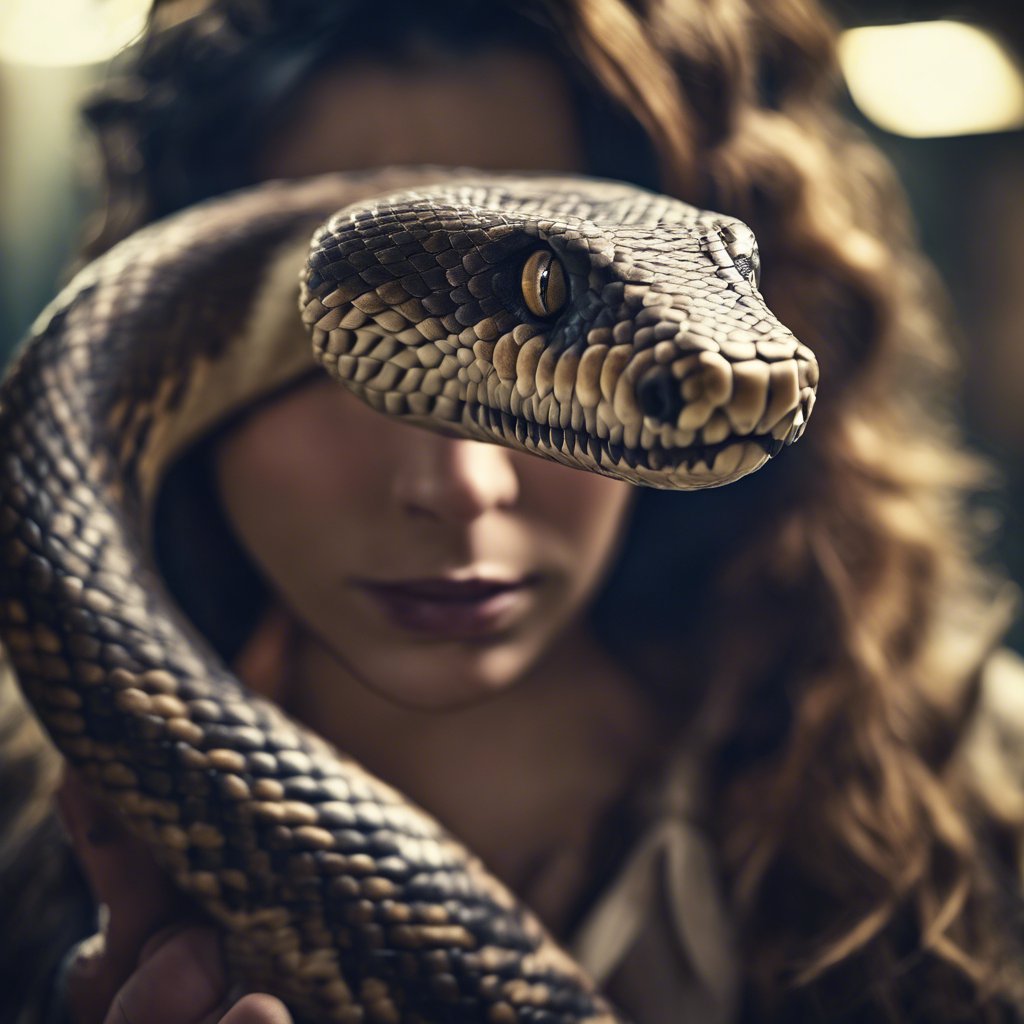 Female,beautiful, human snake hybrid, curvy | Fanart