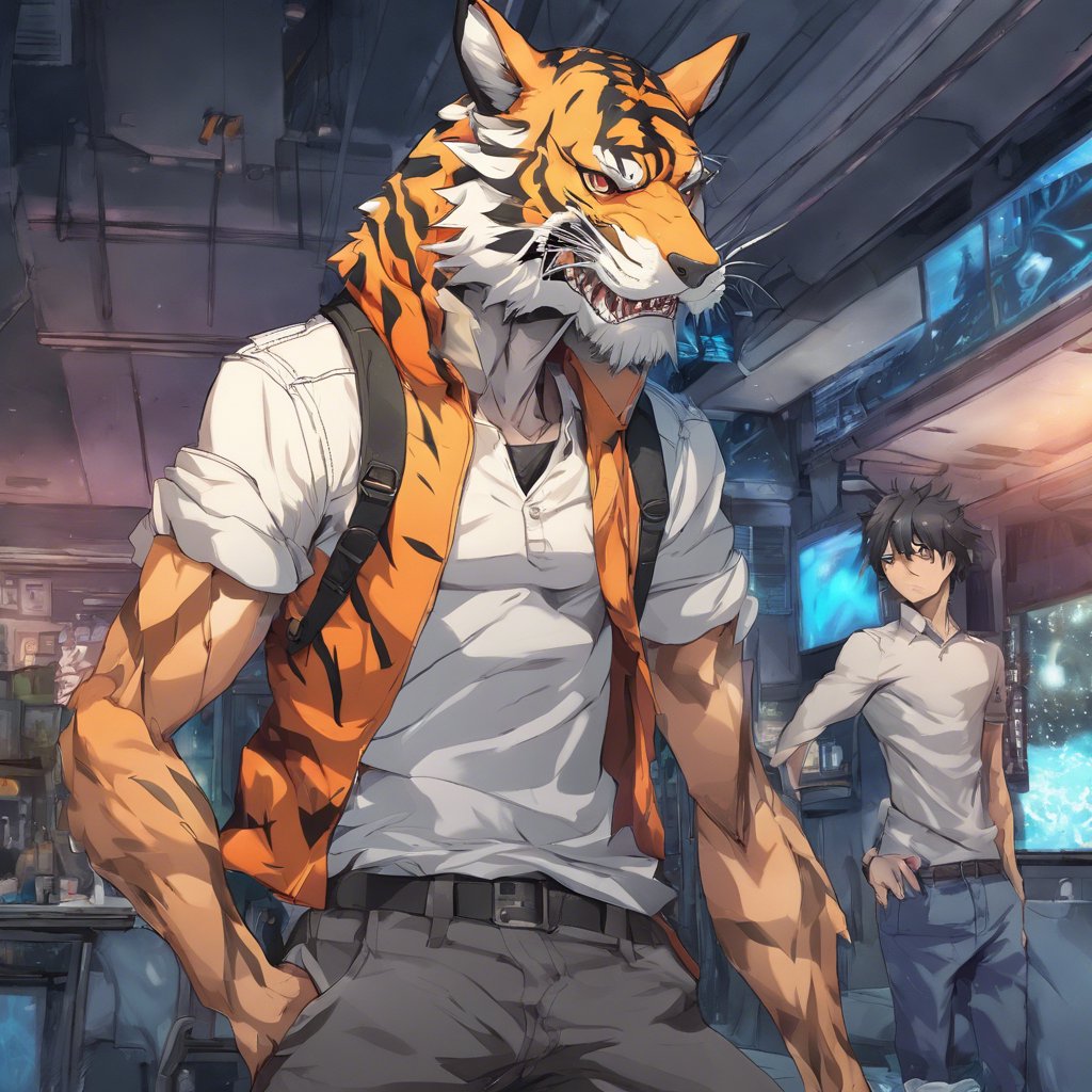 tiger shark human Fanart