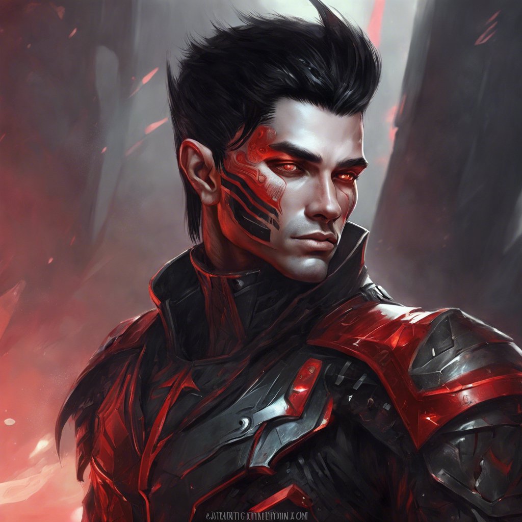 Alien, soldier, in black and red Fanart