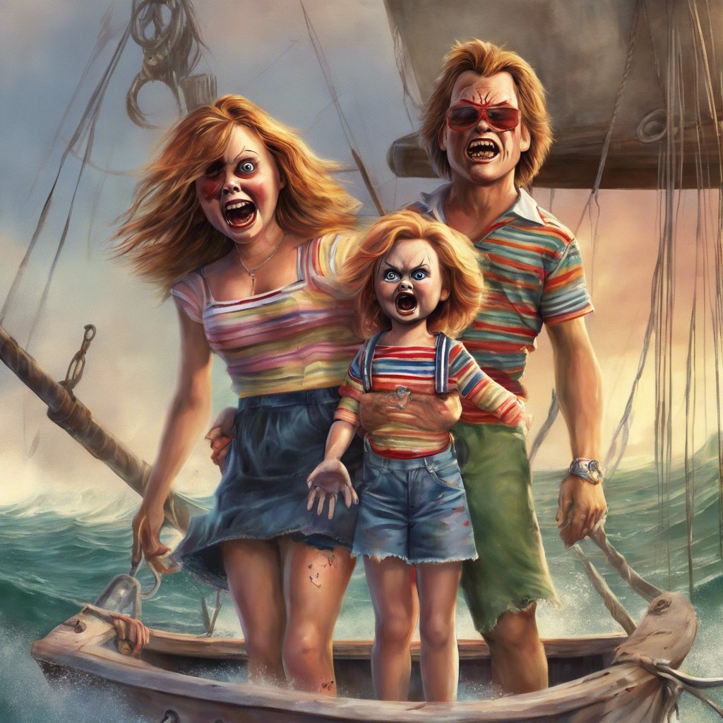 Chucky and Tiffany’s twin children Glen Fanart