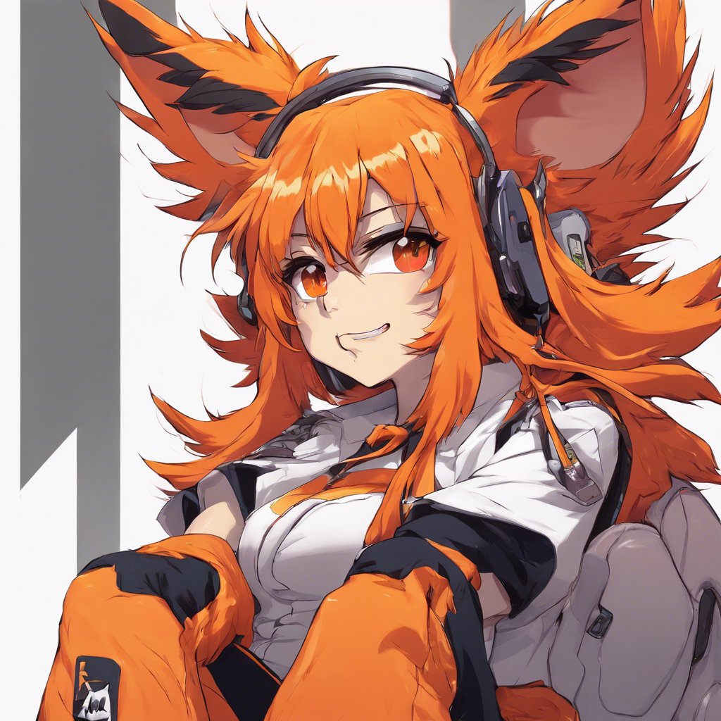 Hot orange furry with big Gyat Fanart