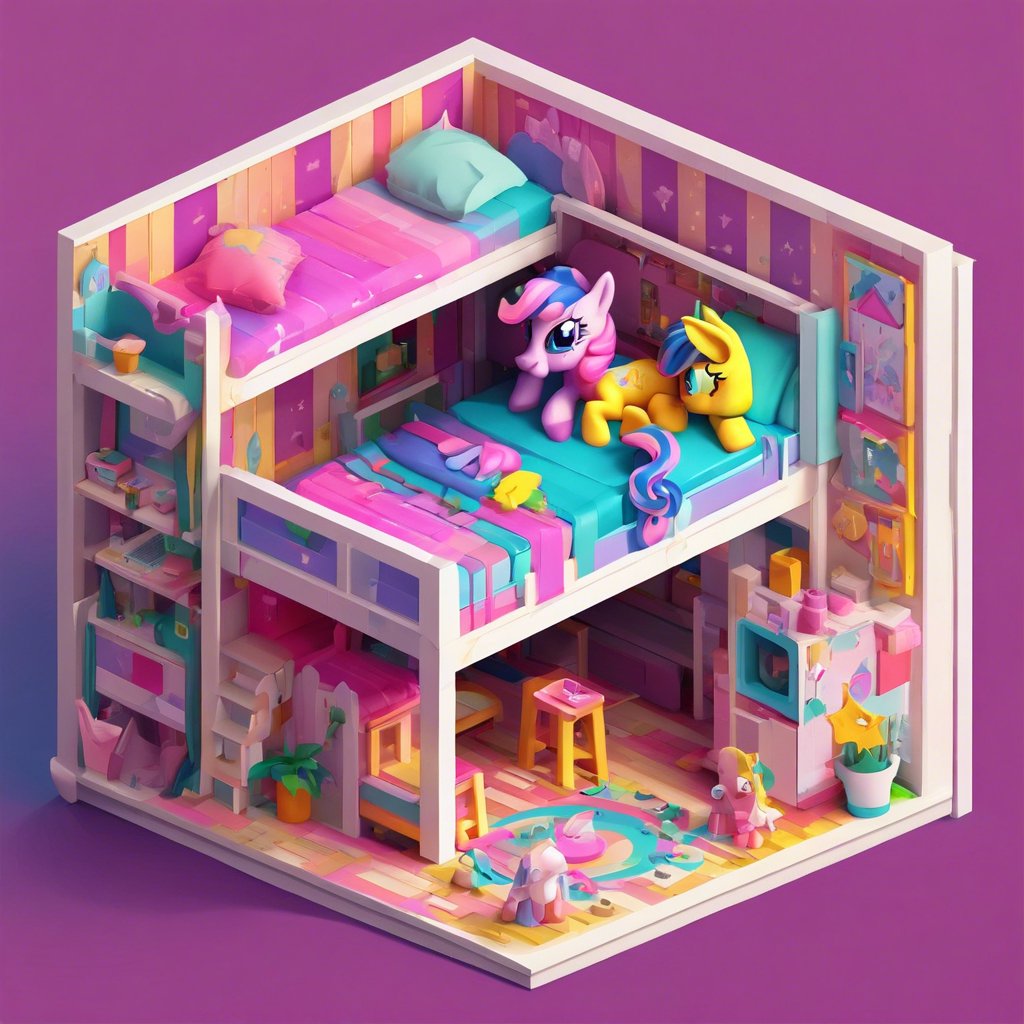 My little pony with bunk bed Fanart