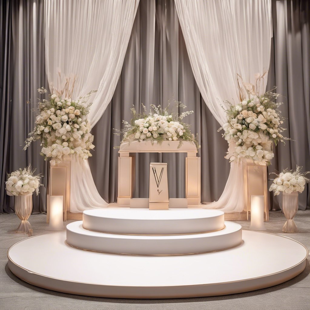 Stage with podium logo and decoration | Fanart