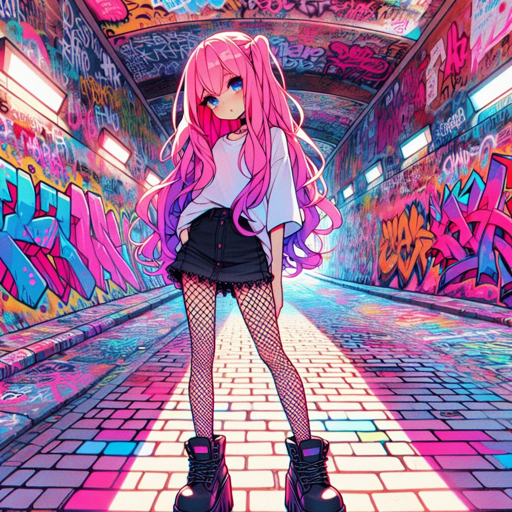 A stylish anime girl with long, Fanart