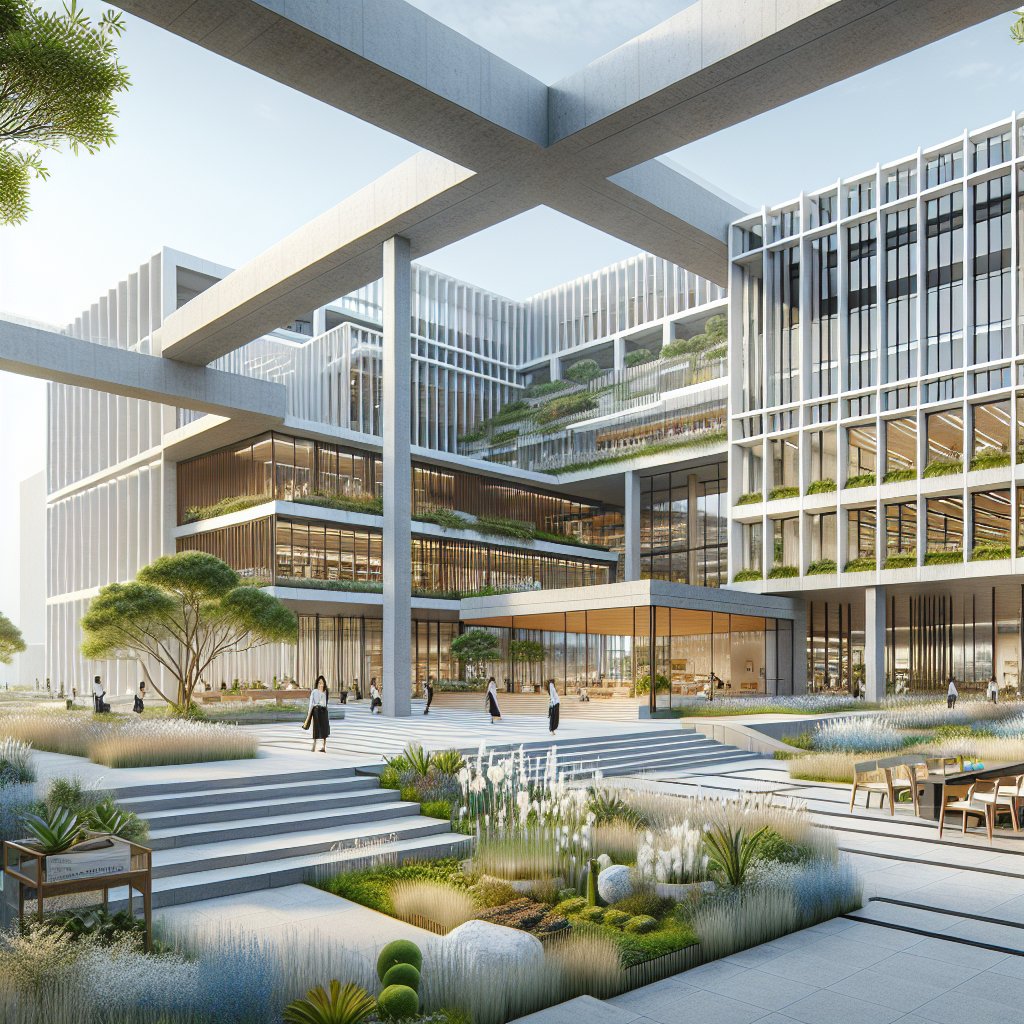 An architectural department building Fanart