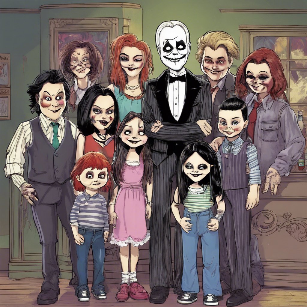 Chucky and Tiffany’s twin children Glen Fanart