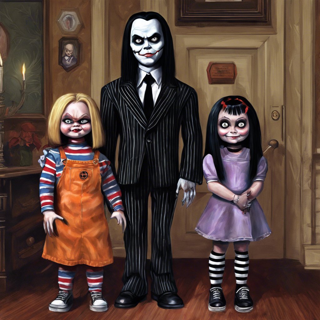 Chucky and Tiffany’s twin children Glen Fanart