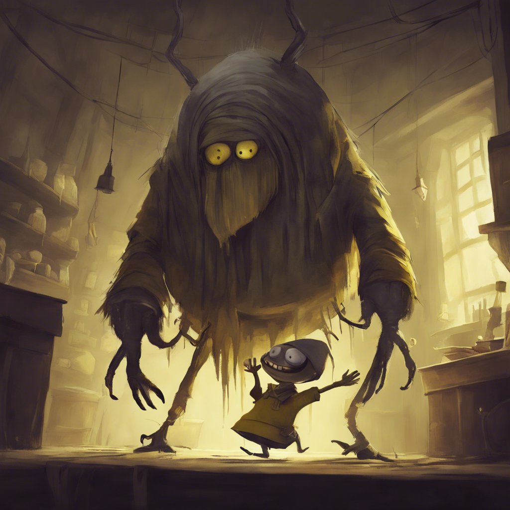 Little Nightmares: Merv captured and tickled Fanart
