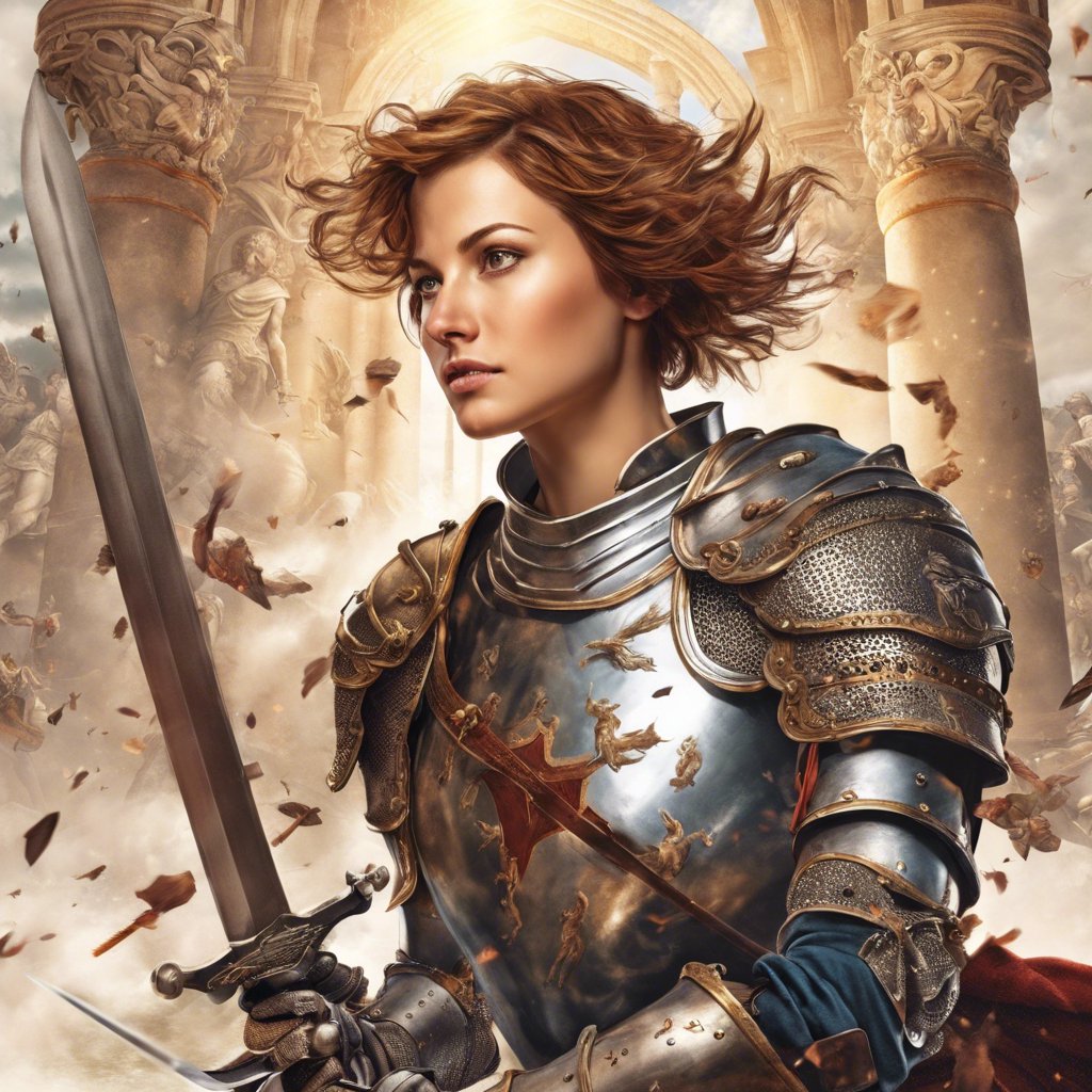 Female knight with short hair mid | Fanart
