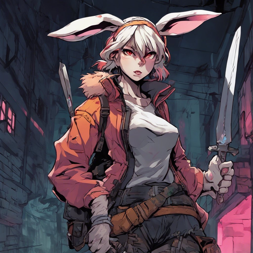 D&D style rogue anthropomorphic bunny girl Fanart