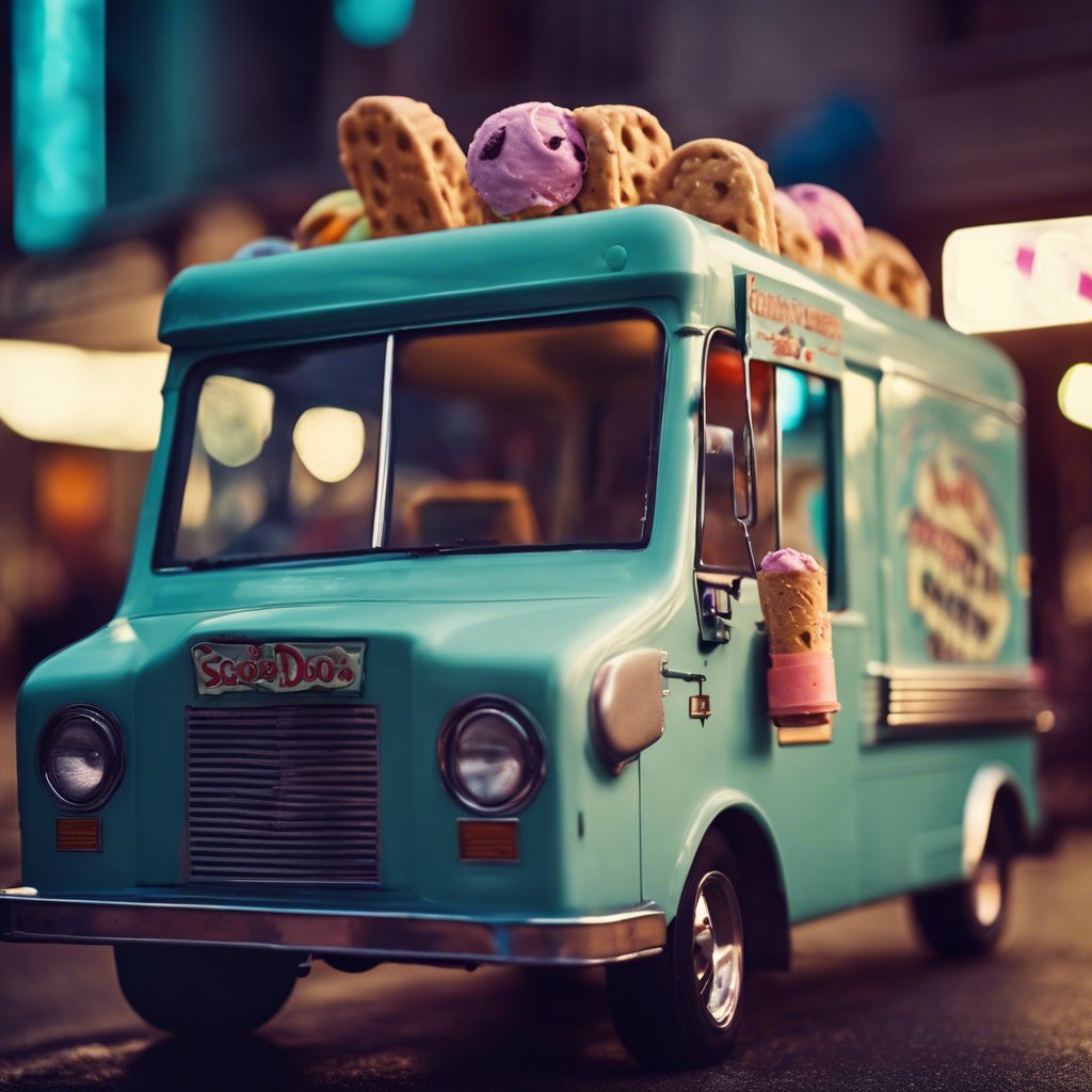 Scooby doo square ice cream truck Fanart
