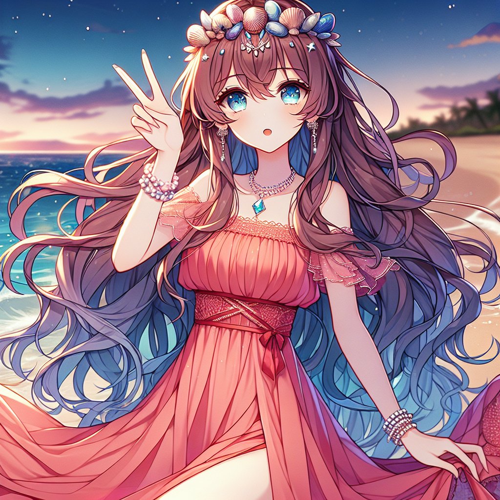 Anime Girl Peace Sign: Anime girl Fanart