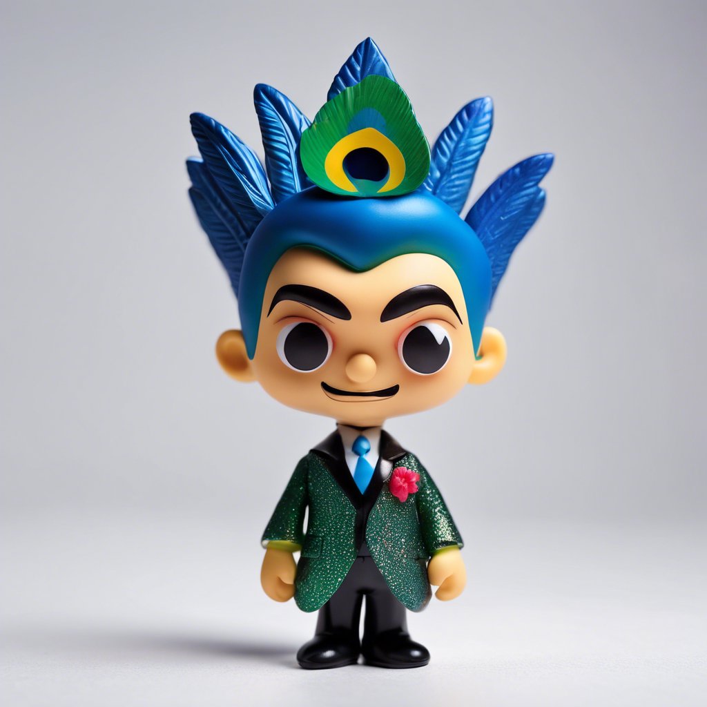 Handsome peacock villain guy with short Fanart