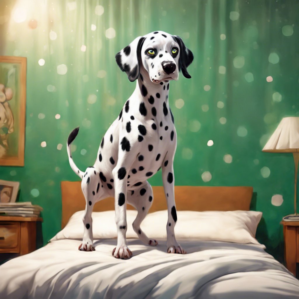 A Dalmatian with freckles and green | Fanart