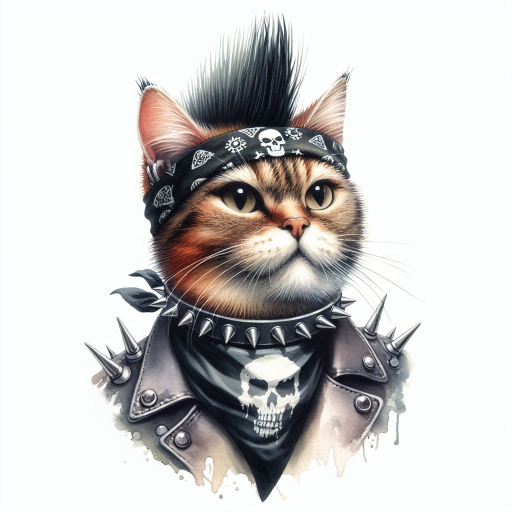 Metalhead cat Fanart