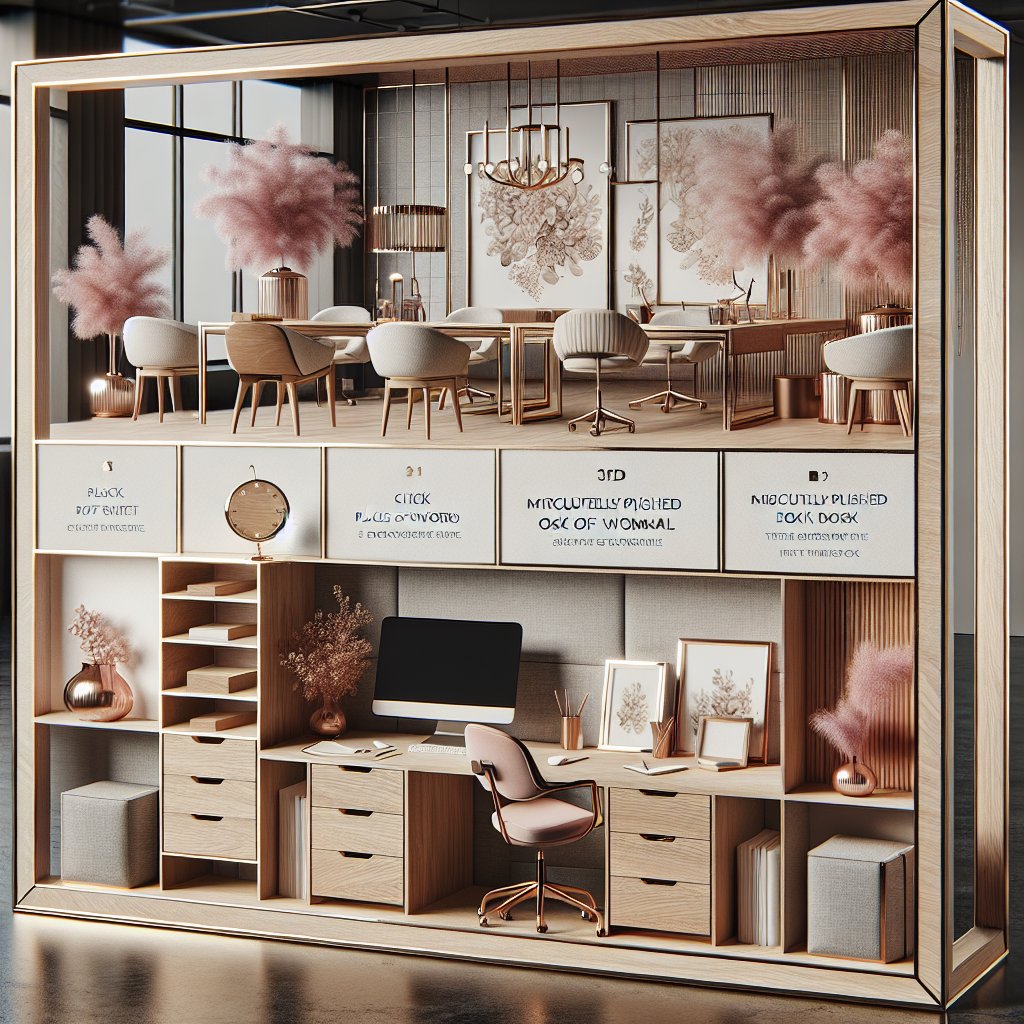 modern feminene office luxury oak | Fanart
