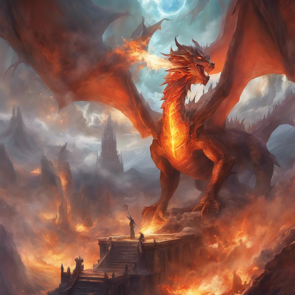 Fire breathing dragons destroy mighty kingdom | Fanart