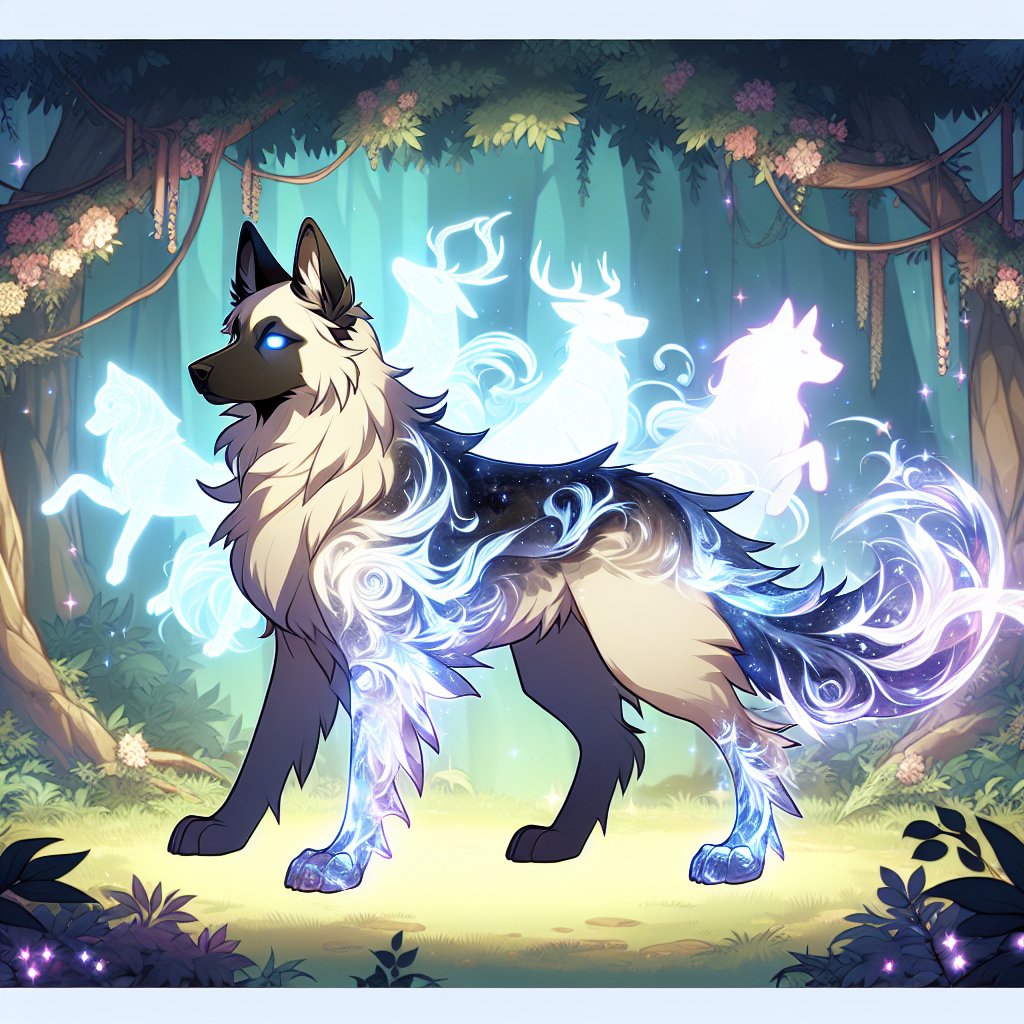 A mystical German Shepherd with | Fanart