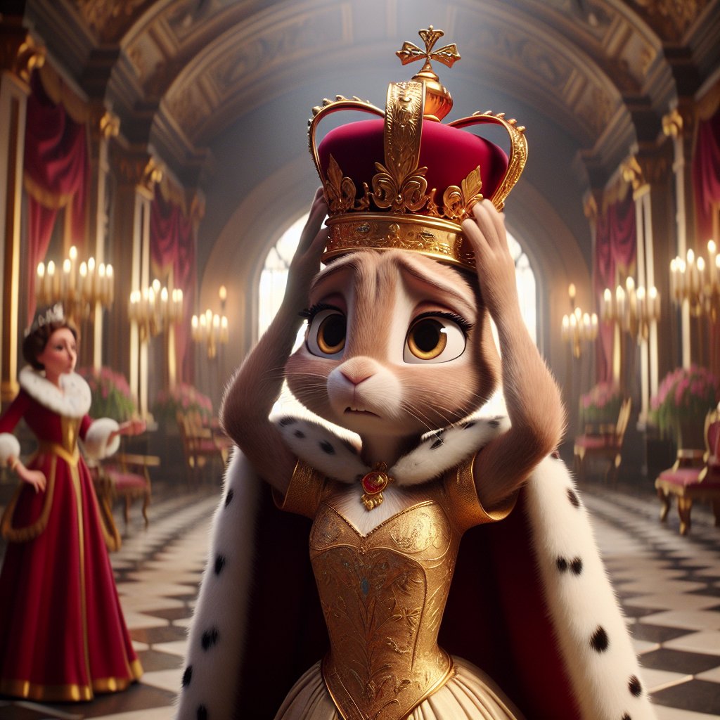 An animated style anthropomorphic rabbit is | Fanart