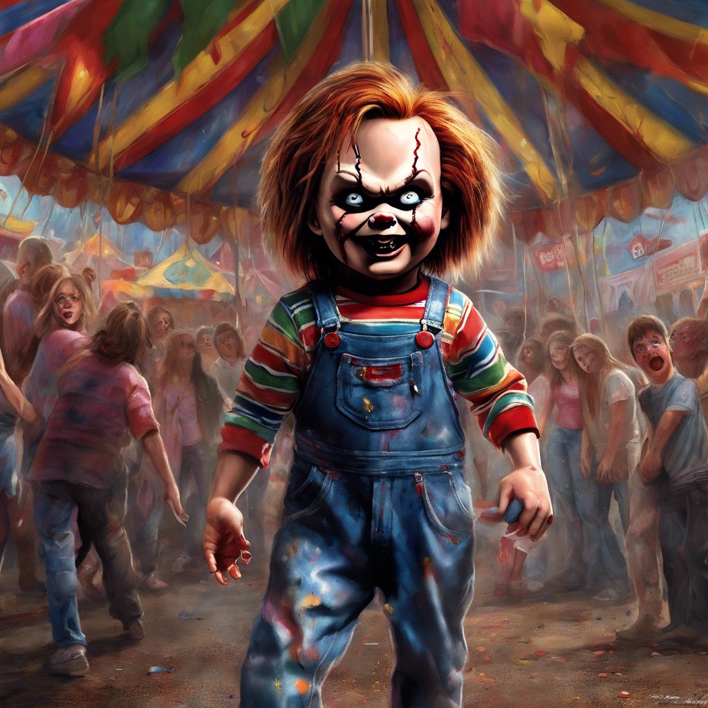 Chucky has makeup on him Chucky’s | Fanart
