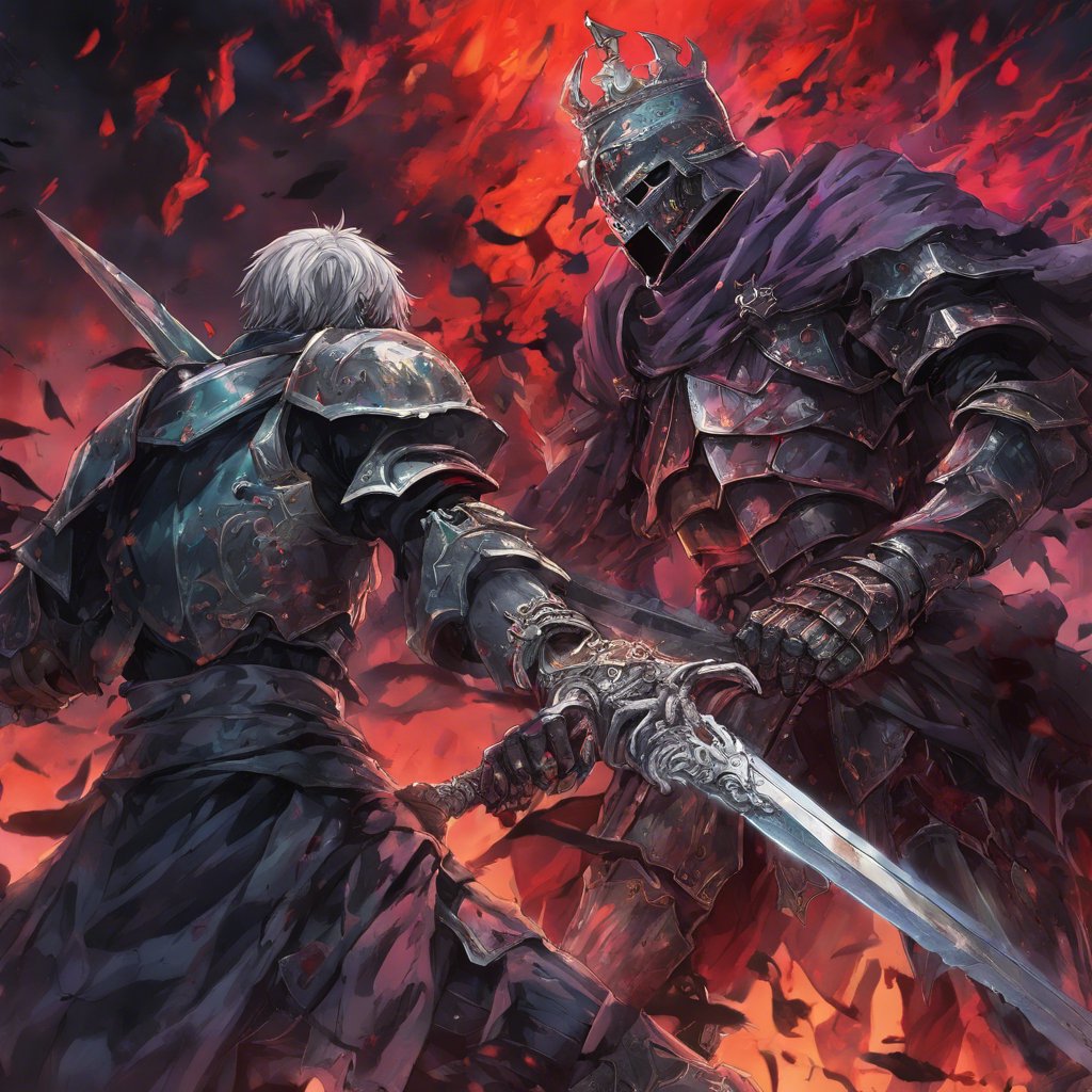 An undead knight defending his king | Fanart