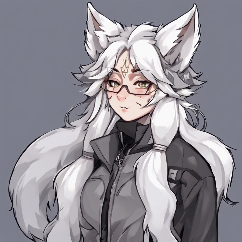 1girl, helluva boss loona, pentagram, cat Fanart
