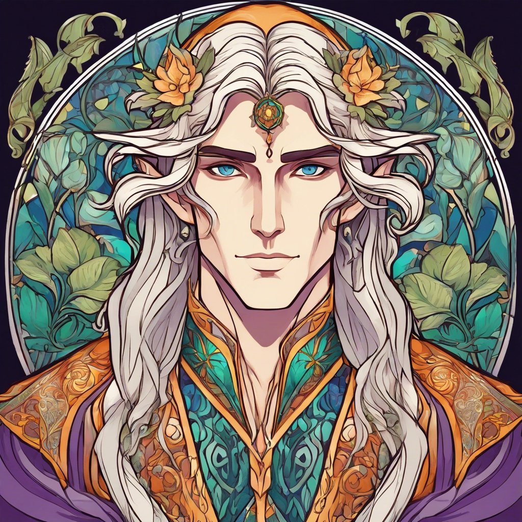 Male elf with colored skin , | Fanart