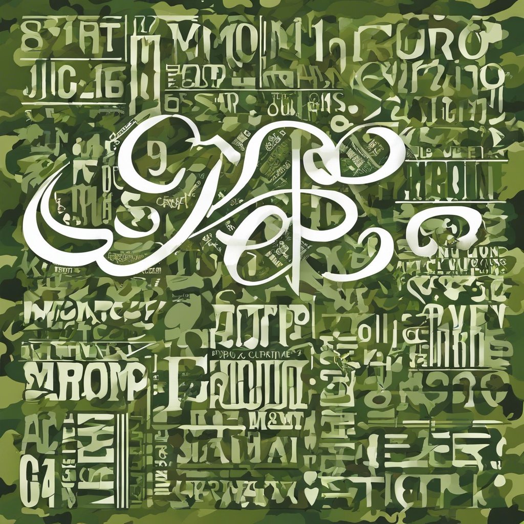 Military green camouflage graffiti | Fanart