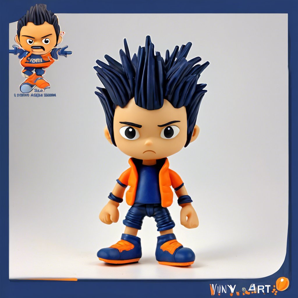 A guy action figure with spiky Fanart