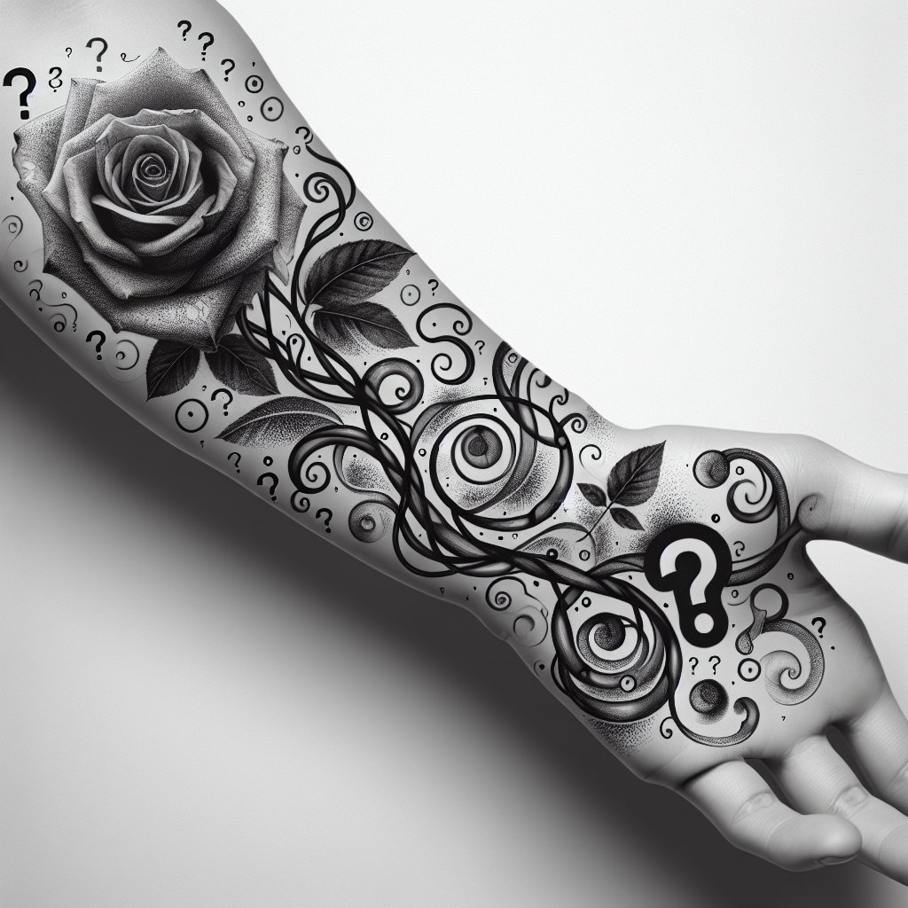 Vines running down arm with question Fanart