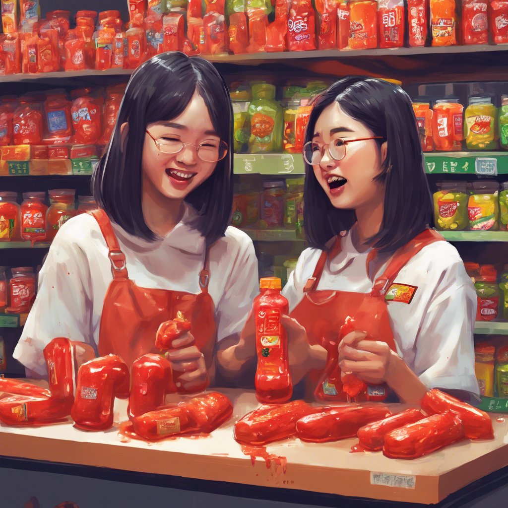Two Korean girls go to a Fanart
