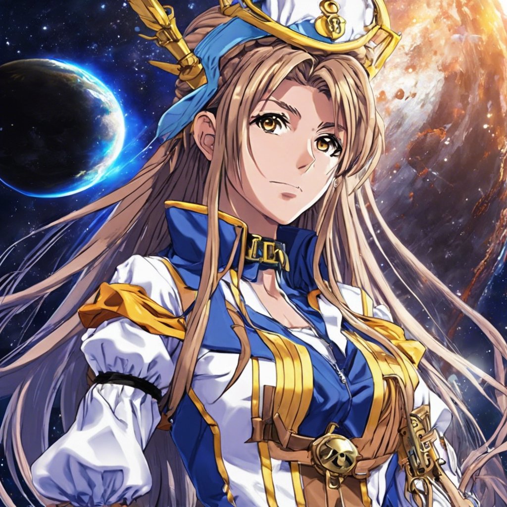 Belldandy Morisato as a space pirate Fanart
