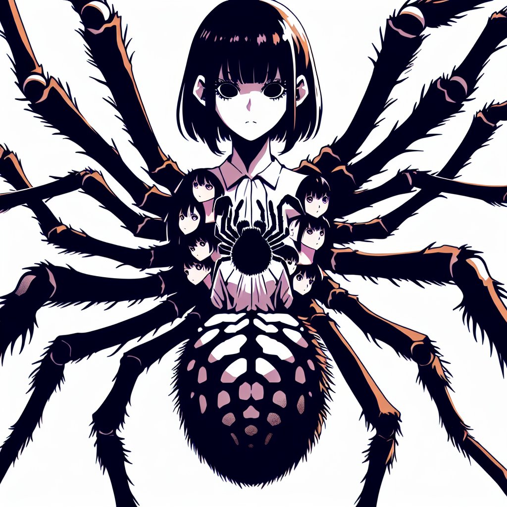 Spider woman with 8 spider legs Fanart